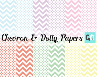 Chevron polka dot | Etsy