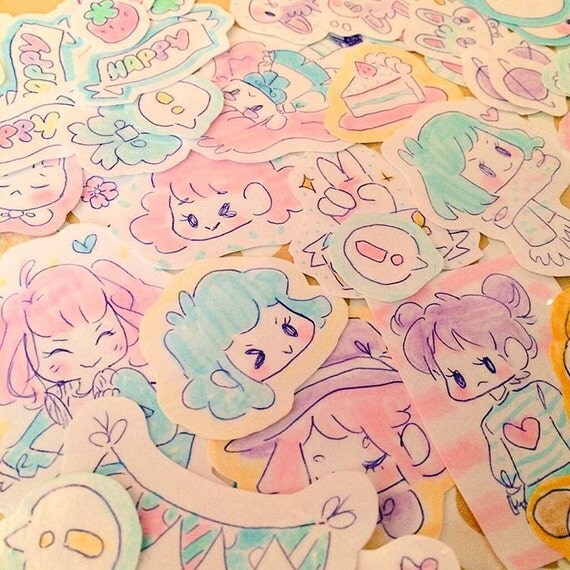 Sticker Flakes Handmade Originals