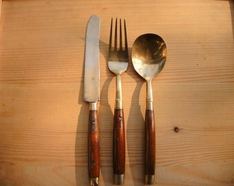 Brass flatware | Etsy