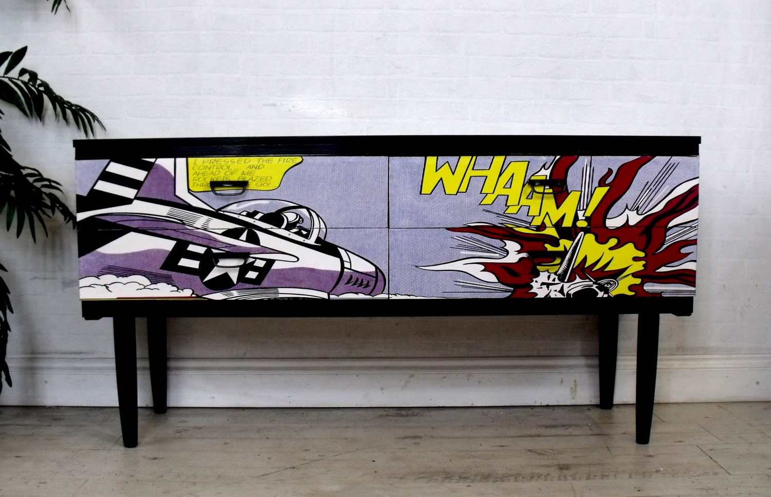 Stunning Mid Century Chest of Drawers Sideboard TV Unit Pop Art Danish ...
