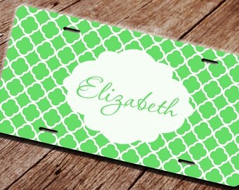 Custom License Plate. Nautical Flag License Plate. Monogram