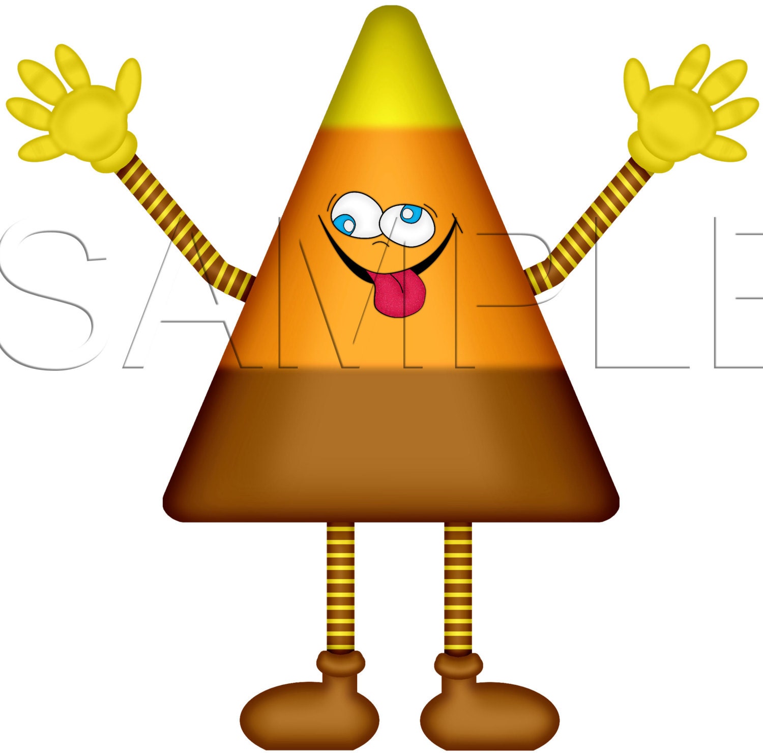 Candy Corn Characters, 3 Single Graphics, Scrapbooking, Halloween ...