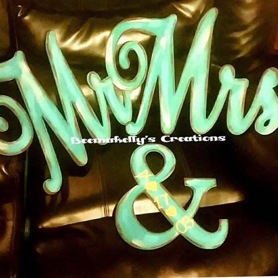 Items similar to Mr.& Mrs. Wall decor on Etsy