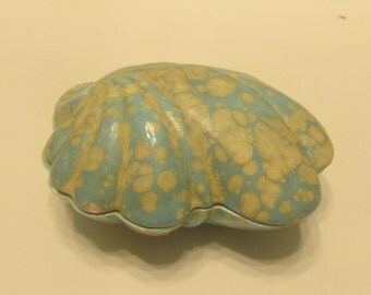 Needle felted mermaid blue hair Ocean Seashell Fins and