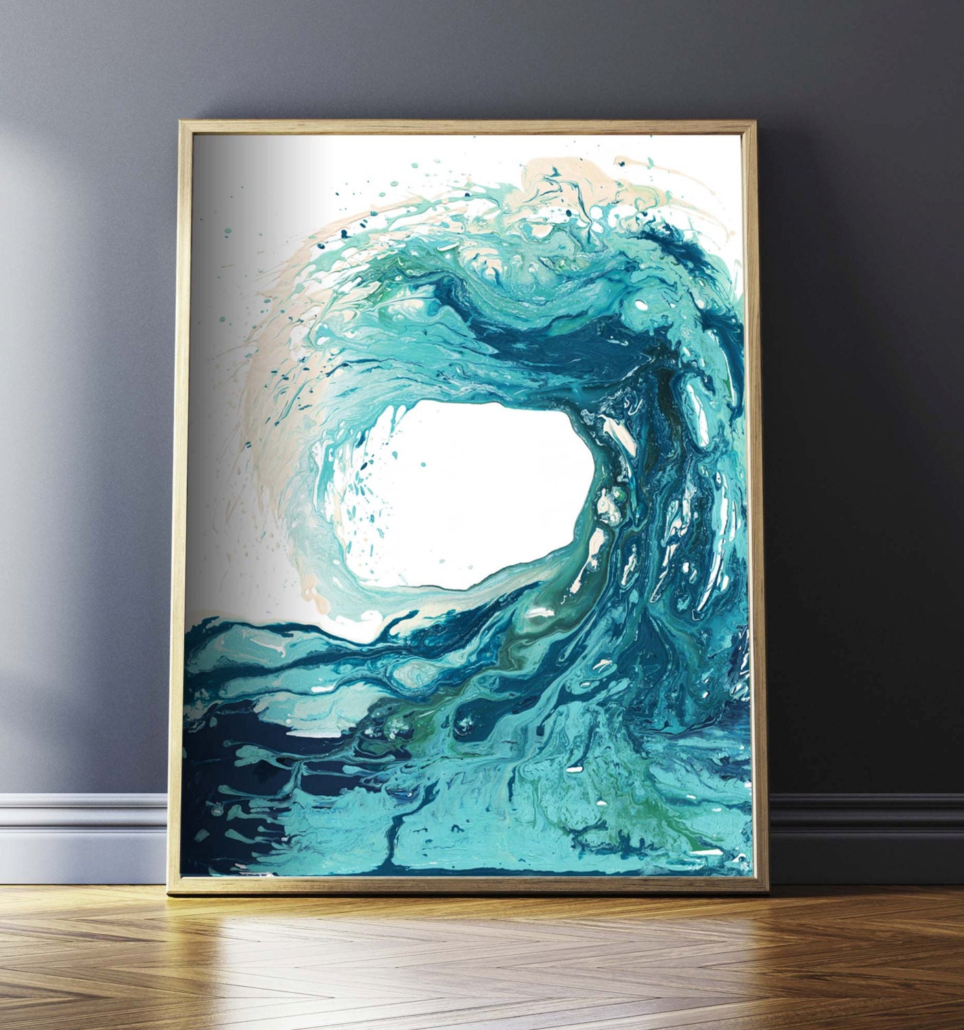 Ocean Print Abstract Art Prints Surf Art Ocean Art Beach