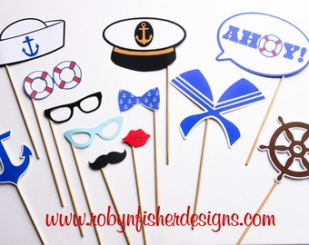 Nautical Photo Booth Photo Booth Props Cruise Photobooth