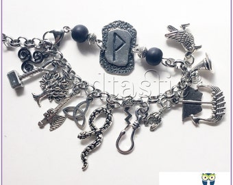 Unique rune charms related items | Etsy