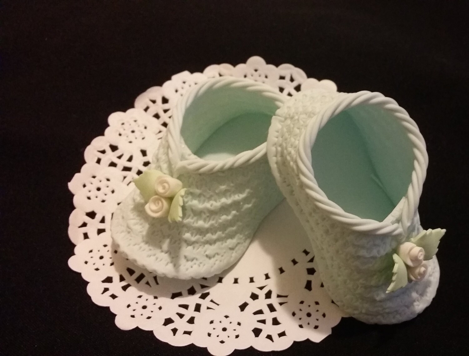 Pink Baby Booties for Cake Baby Booties Cake Topper Booties