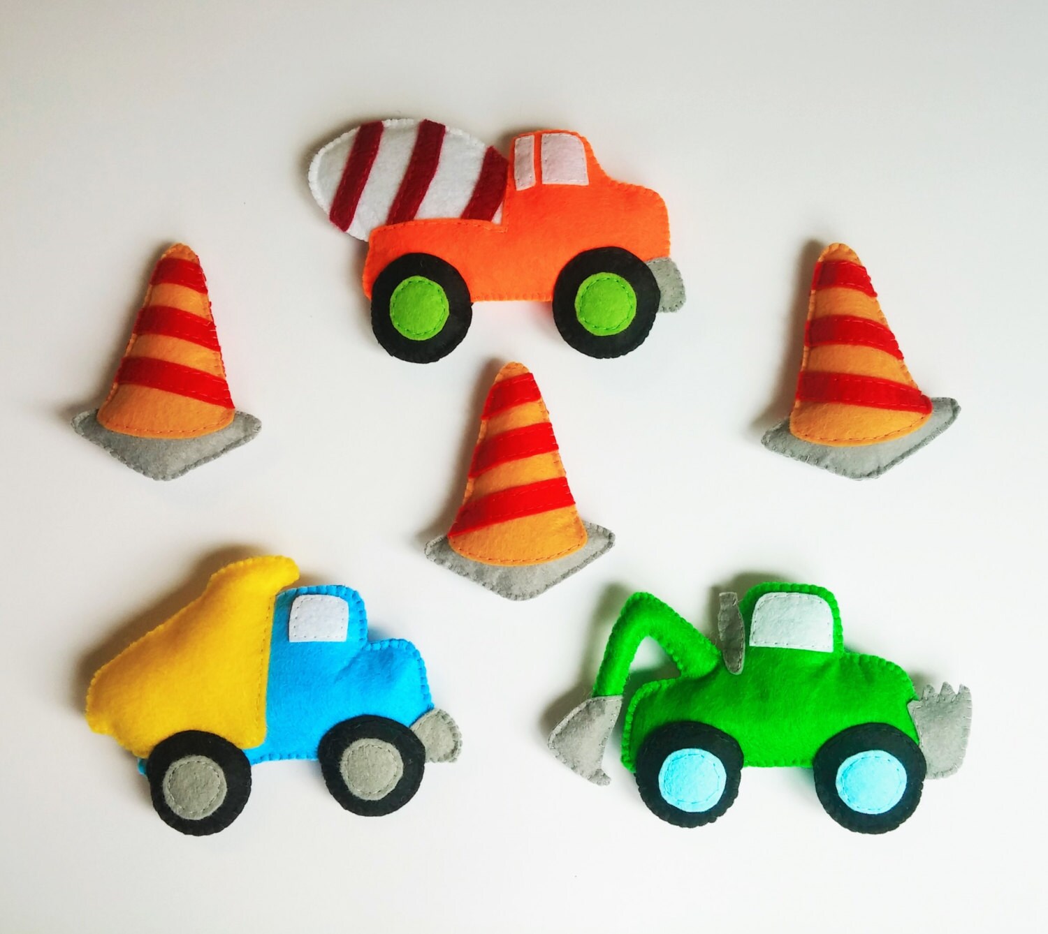 baby boy nursery toy car-stuffed car-felt car-boy kids by ZooToys
