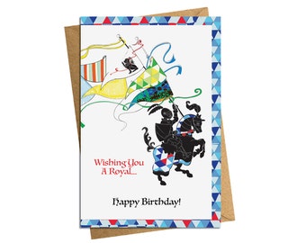 Knight birthday card | Etsy