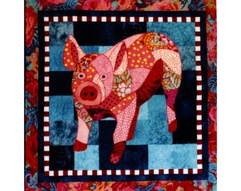 Pig quilt pattern | Etsy