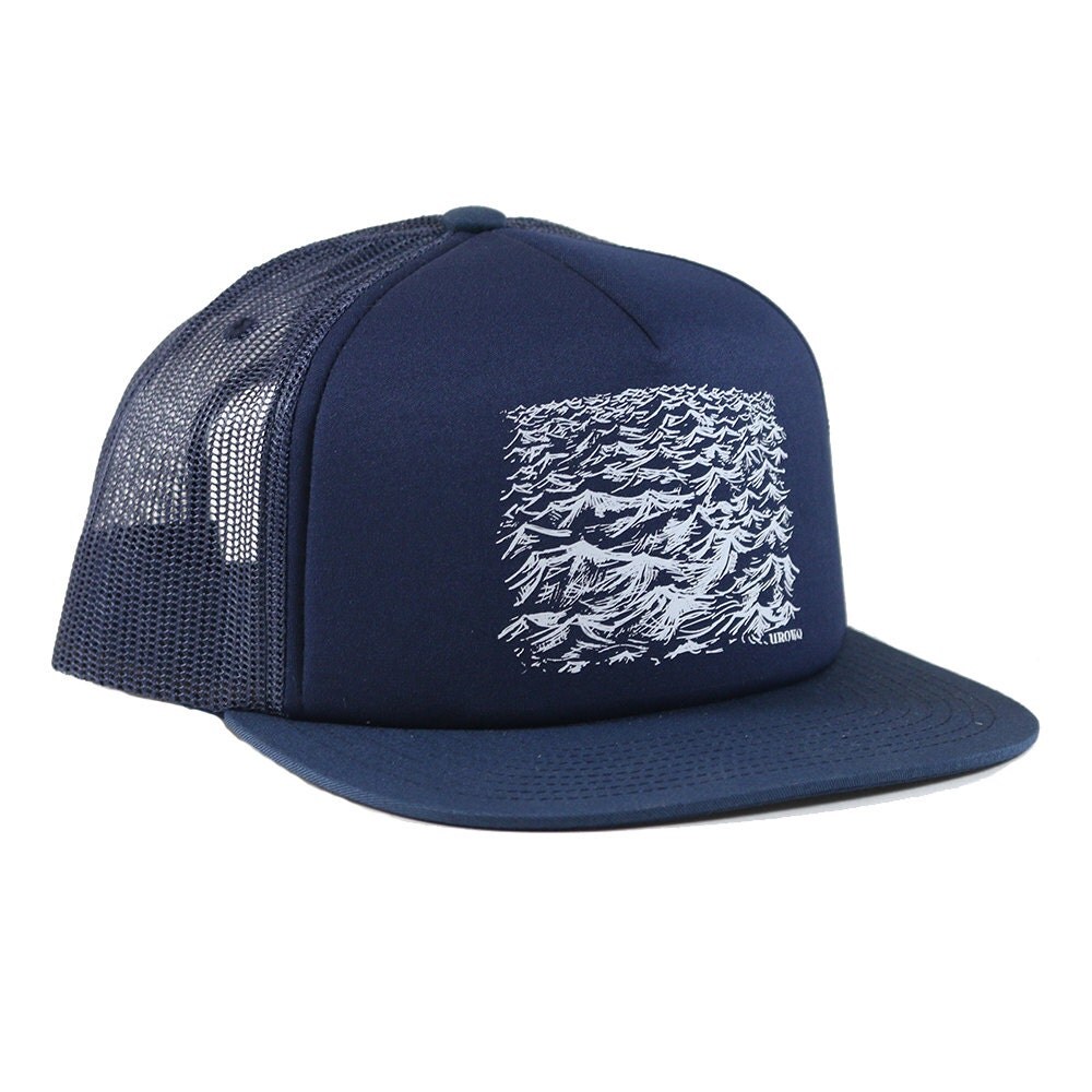 Day Dream Trucker Hat Navy Trucker Hat foam front by TheArtSea
