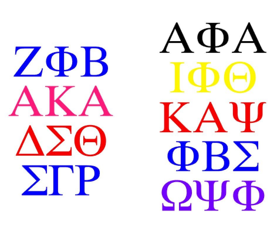 Divine Nine Decals by MLCDecals on Etsy