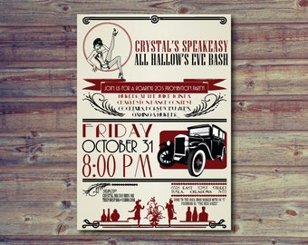 Flappers invitation | Etsy