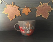 Unique fall mug related items | Etsy