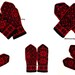 Nordic Mittens Hand Knitted Wool Mittens Norwegian Mittens