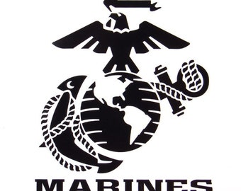 Marine decal | Etsy