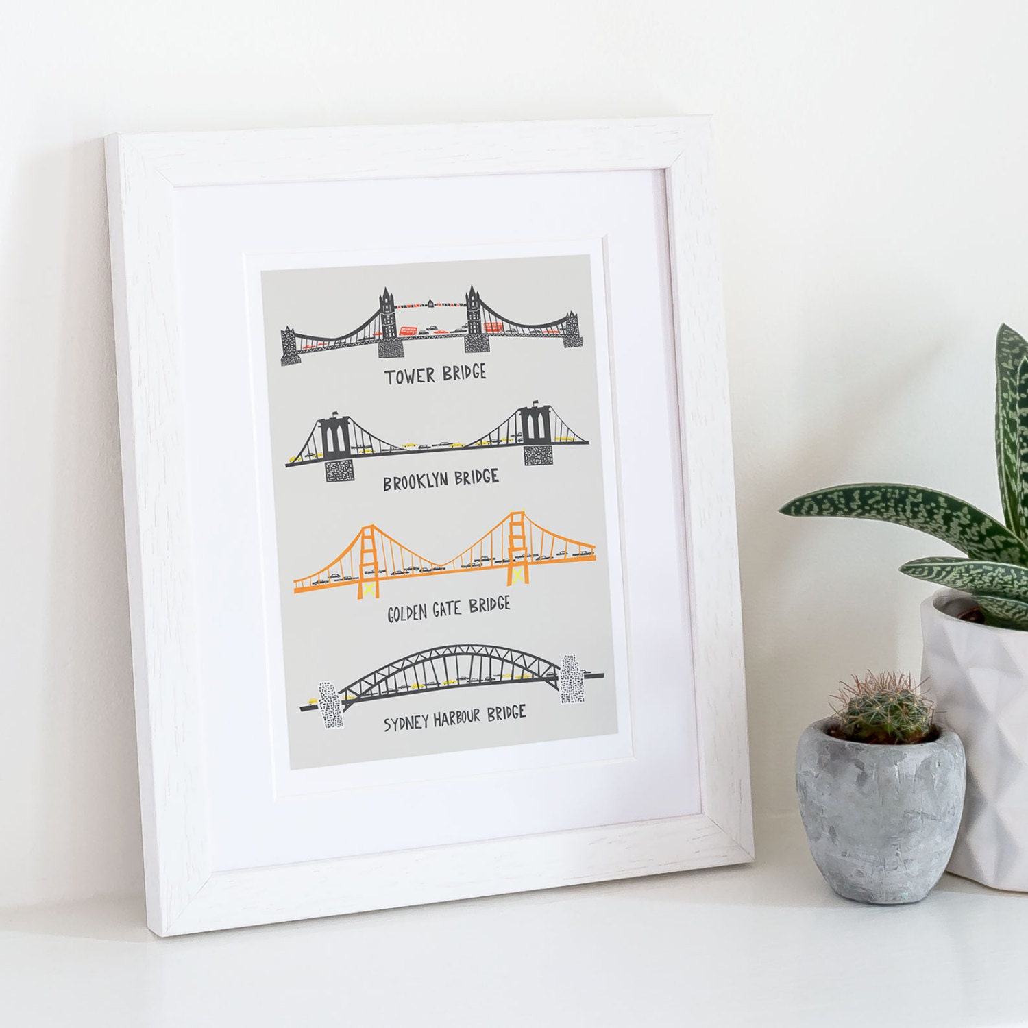 Bridges Print 4 Bridge Poster London New York San