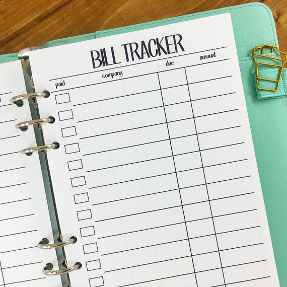 Free bill account tracker - tyrednc