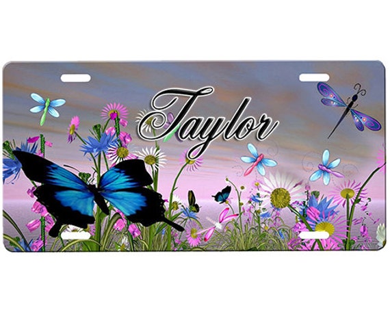Butterflies License Plate
