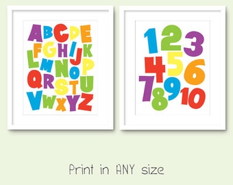 Abc 123 | Etsy