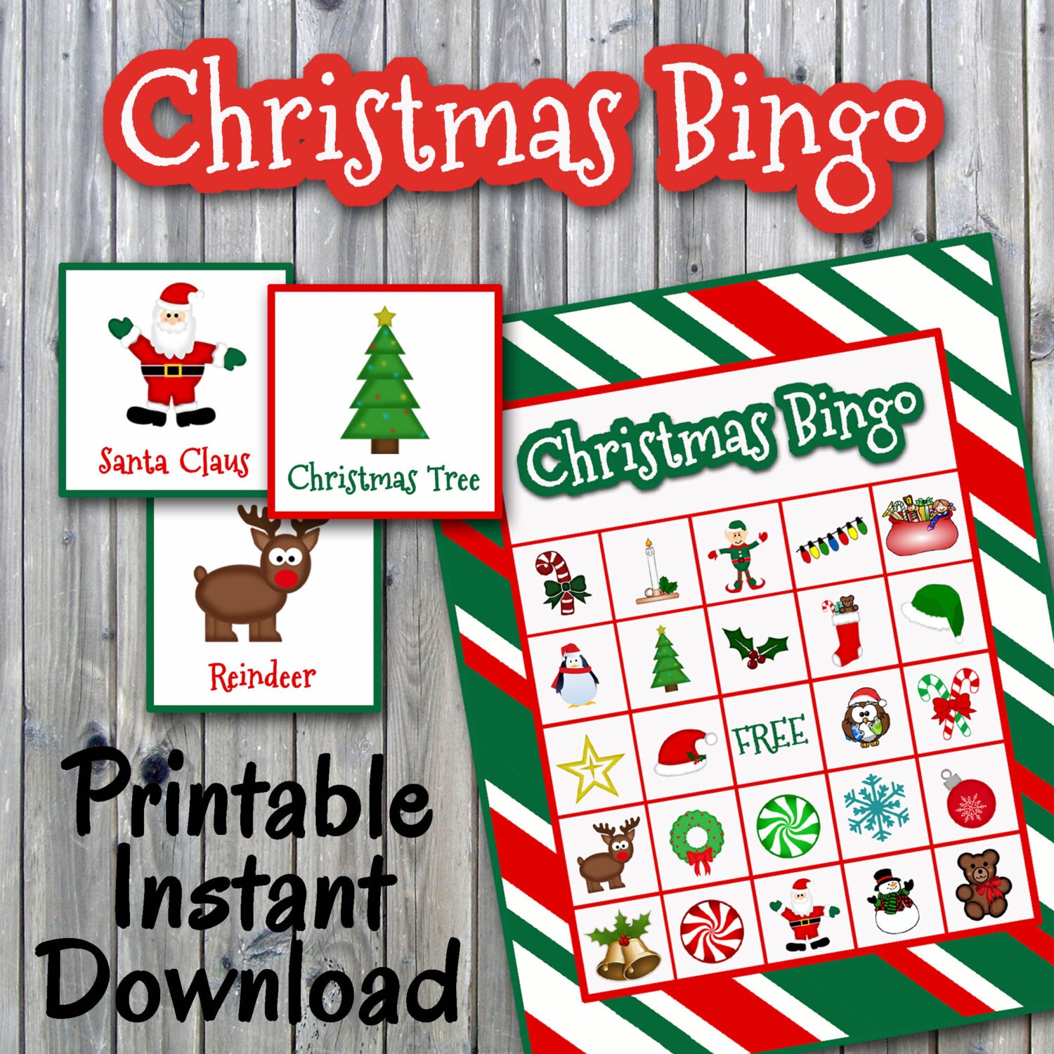 30 Free Printable Christmas Bingo Cards 30 Free Printable Christmas Bingo Cards