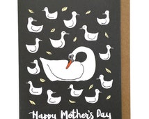 Unique swan greeting card related items | Etsy