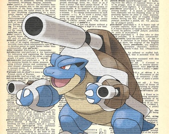 Sylveon Pokemon Dictionary Art Print by MollyMuffinsPrints on Etsy