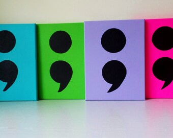 Semicolon project | Etsy
