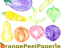 Unique fall watercolor related items | Etsy