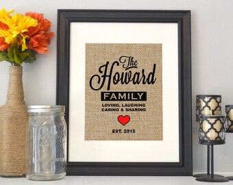 Custom Burlap Signs by BurlapTheMoment on Etsy
