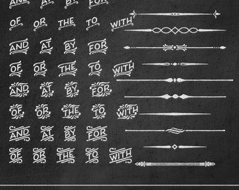 Unique chalk word art related items | Etsy