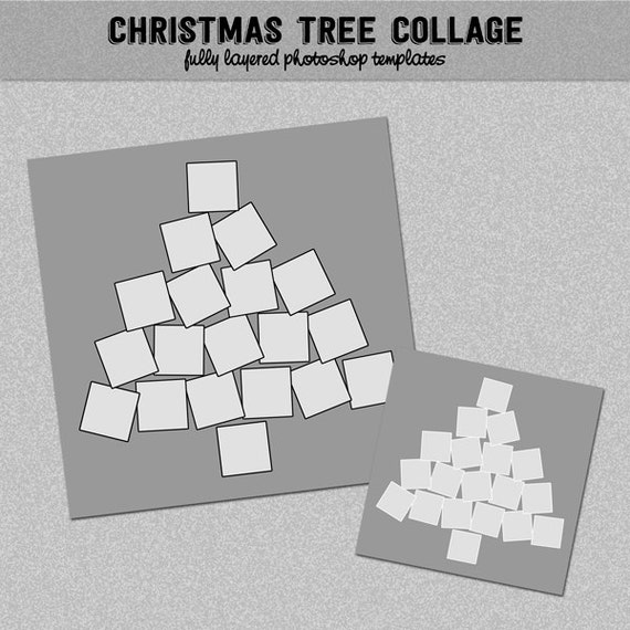 Christmas Tree Photo Collage Template Photo Storyboard