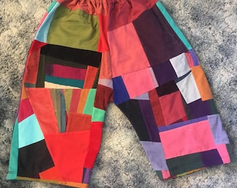 Patchwork pants | Etsy