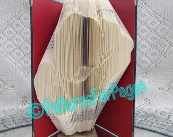 Book folding pattern for a FAMILY TREE by PatternsForPages on Etsy