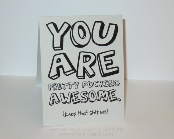 Funny Friendship Card Funny Congratulations Card Funny