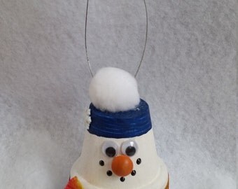 Snowman flower pot | Etsy