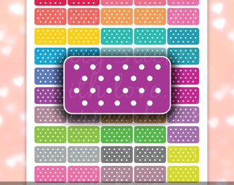 Polka dot labels | Etsy