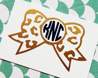 Preppy bow decal | Etsy