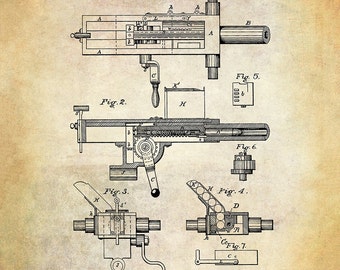 Revolver blueprint | Etsy
