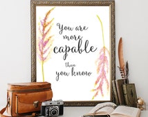 Unique inspirational wall art related items | Etsy