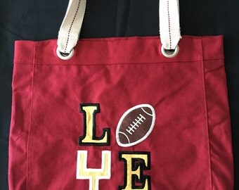 Football tote | Etsy
