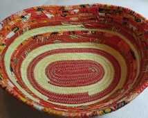 Unique fabric coiled basket related items | Etsy