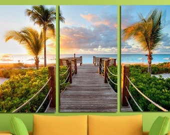 Beach triptych | Etsy