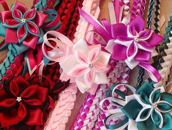 Single Braid Ribbon Lei by melokiadesigns on Etsy
