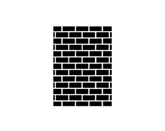 Brick wall stamp | Etsy
