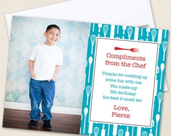 Chef thank you note | Etsy