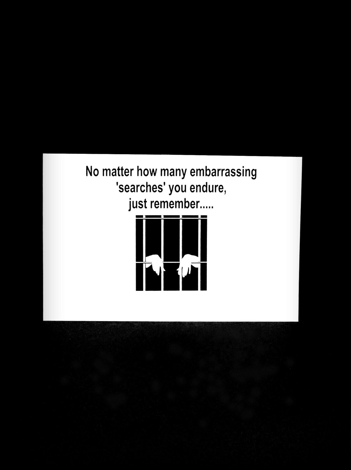 Prison Greeting Card Convict Card Prison Humor Card