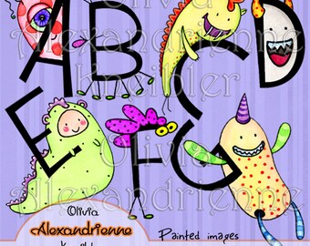 Dangles Alphabet Upper & Lower Case Personal and Limited