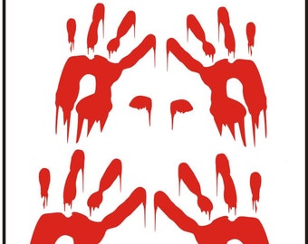 Bloody handprint | Etsy